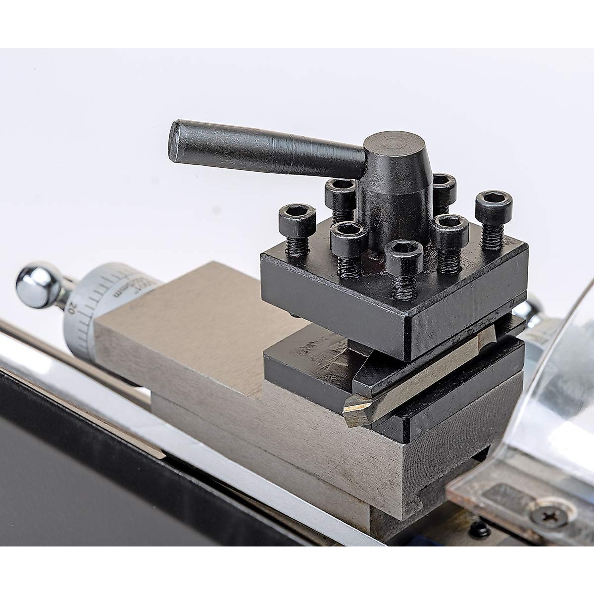 Eastwood Benchtop Metal Lathe 7 inch x 12 inch | Mini Metal Lathe Variable Speed 0-2500 RPM, Mini Lathe with 3-jaw Chuck | Benchtop Metal Lathe, Drilling Machine for Various Types of Metal Turning