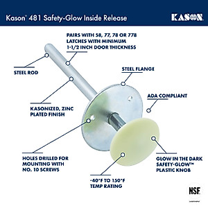 Kason 0481C Safety Glow Inside Release, 10481C00600