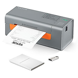 VEVOR Thermal Label Printer, 4x6 Label Printer for Width of 1.57" - 4.25" Labels, w/Auto Label Recognition & Japanese Rohm Printer Head, Compatible w/USPS, Amazon, Ebay, Etsy, UPS etc