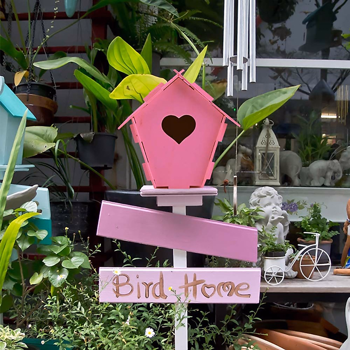 Yitokmc 2 Set Unfinished Wooden Birdhouses Kit for Children to Build and Paint Bird House Kids DIY Arts Crafts Kits Bird Feeder Kit for Girls Boys Toddlers