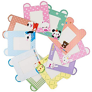 Ngaantyun 6 in 1 Accessories Bundle Kit for Fujifilm Instax Mini 9 Mini 8 Mini Liplay Camera (Pack of Stickers, Plastic Frame, Animal Ear Wall Hanging Frames, Clips with String)