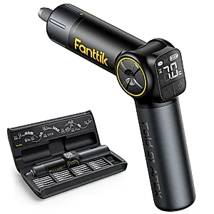 Fanttik Fold S1 APEX 3.7V Cordless Screwdriver, Electric Screwdriver, Screen Interaction, Pivot Handle, High/Low RPM Options, Max 7N.m, 1/4''Hex, Ideas DIY Tool - Deluxe Edition