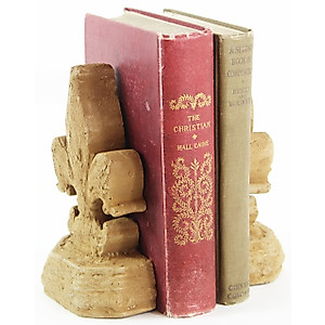 Fleur de Lis Bookends Home and Garden Shelf Decoration