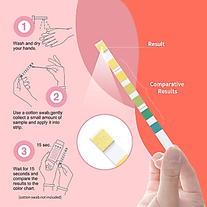 BOSIKE 60 Vaginal pH Balance Test Strips for Women - Feminine pH Test Strip Kit for Monitoring Vaginial & Intimate Health - Prevent Infections at Home