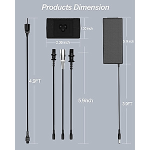 WUKUR Charger for Bike Battery Power Supply Compatible with Bike XP™, XP™ Step-Thru, XP™ Lite,XPremium, XP™ Trike, Xpedition Ebike with 8.9FT Power Cord