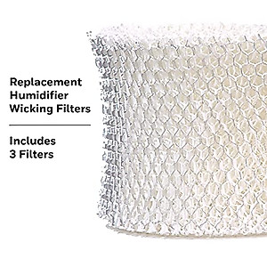 ProTec Humidifier Filter Replacement, Wicking Replacement Filter, Pack of 3 â€“ Humidifier Replacement Filter Works with Vicks Cool Mist Humidifiers and Other Models,3 Count (Pack of 1)