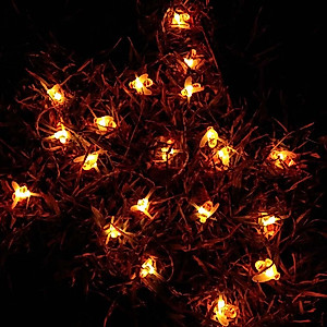 Amants01 Solar Honeybee String Lights,200 LEDs Solar Powered Bee String Lights Outdoor Honeybee Fairy String Lights for Home,Gardens,Park,Patios Decoration.