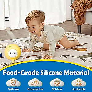 ATSUI Night Light for Kids, Brightness Adjustable, Tap Control, Food Grade Silicone, Toddler Lamp Rechargeable, Baby Night Light Portable Bedside Nursery Lamp, Gift for Girls Boys Toddler Women