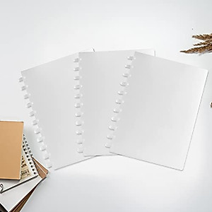 6 Set Clear Discbound Notebook Cover Discbound Cover Disc Bound Notebook Poly Cover for Letter Size Discbound Discs Covers for Office Product (Note:Only 22 Piece Expansion Discs)(6)