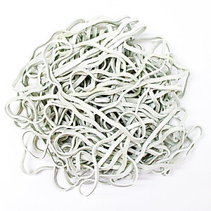 Extra Large 8 Inch Big Postal Rubber Band - White Color Heavy Duty Elastic Biodegradable Natural Rubber Bands Pack of 30 Pcs