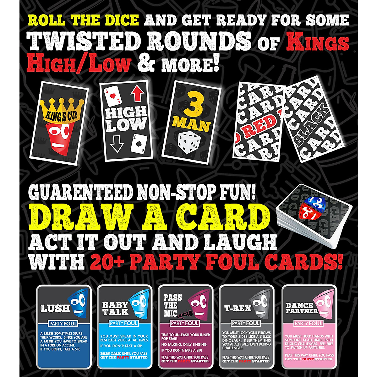 DRINK-A-PALOOZA Drinking Games for Adults - Competitive Board Game for Parties, 21st Birthdays, and Game Nights; Features Drinking Card Games, Beer Pong, and Couples Games – The Perfect Novelty Gift