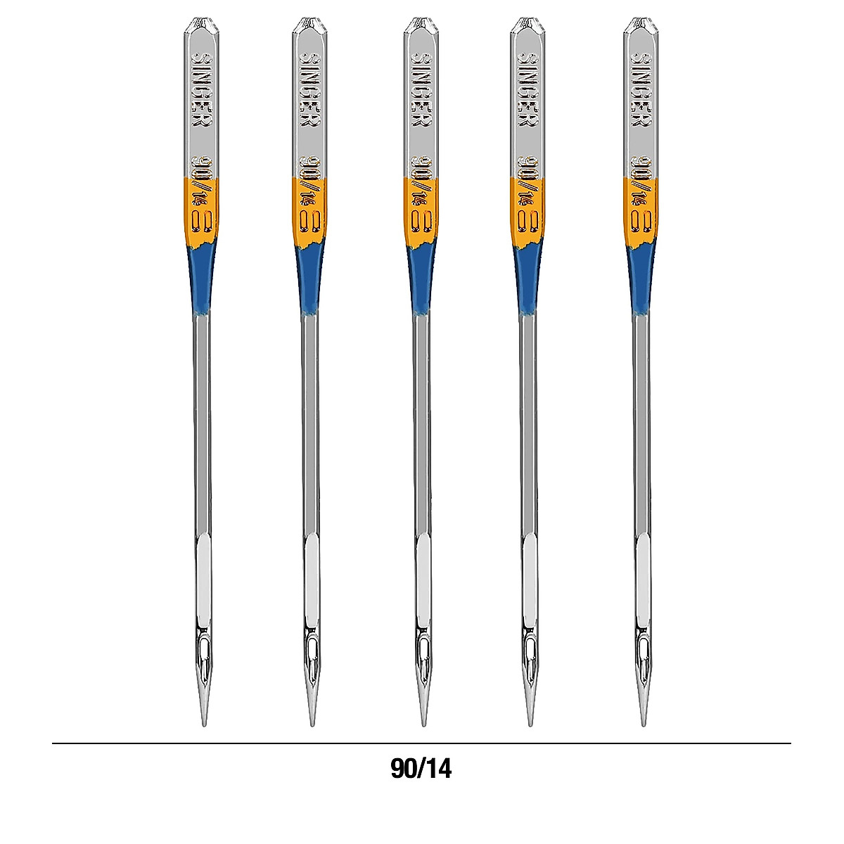 SINGER 04721 Size 90/14 Stretch Sewing Machine Needles, 5-Count