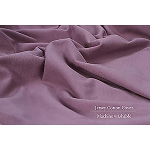 INSEN Pregnancy Body Cover,C Shaped Full Body Pillowcase (Purple Jersey)