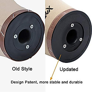 GEX 20"-24" Cork Canvas Block Head Mannequin Head Wig Display Styling Head With Mount Hole (Light Brown, 20")