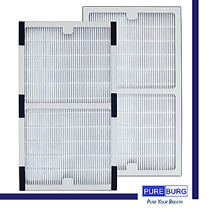 PUREBURG IAF-H-100C True HEPA Replacement Filter Compatible with Idylis IAF-H-100C IAP-10-200 IAP-10-280 Air Purifiers, H13 Activated Carbon Air Clean Dust VOCs Odor