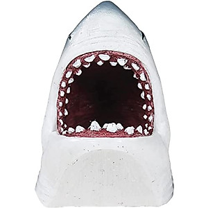 Penn-Plax Jaws Officially Licensed 2-Piece Aquarium Ornament Bundle – Includes Boat Attack and Shark Swim-Through – Small