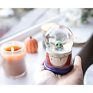 Silver Buffalo Star Wars The Mandalorian The Child Egg Pod Light Up Snow Globe, 55 mm