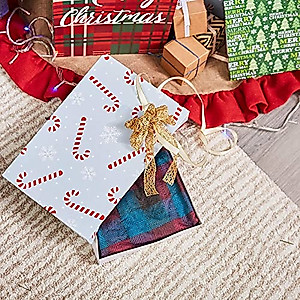 Juvale 24 Pack Christmas Boxes for Gifts with Lids for Presents, Empty Wrap in 4 Designs (3 Sizes)