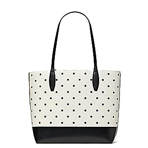 Kate Spade x Disney Minnie Mouse Large Reversible Leather Tote Purse(White Multi)