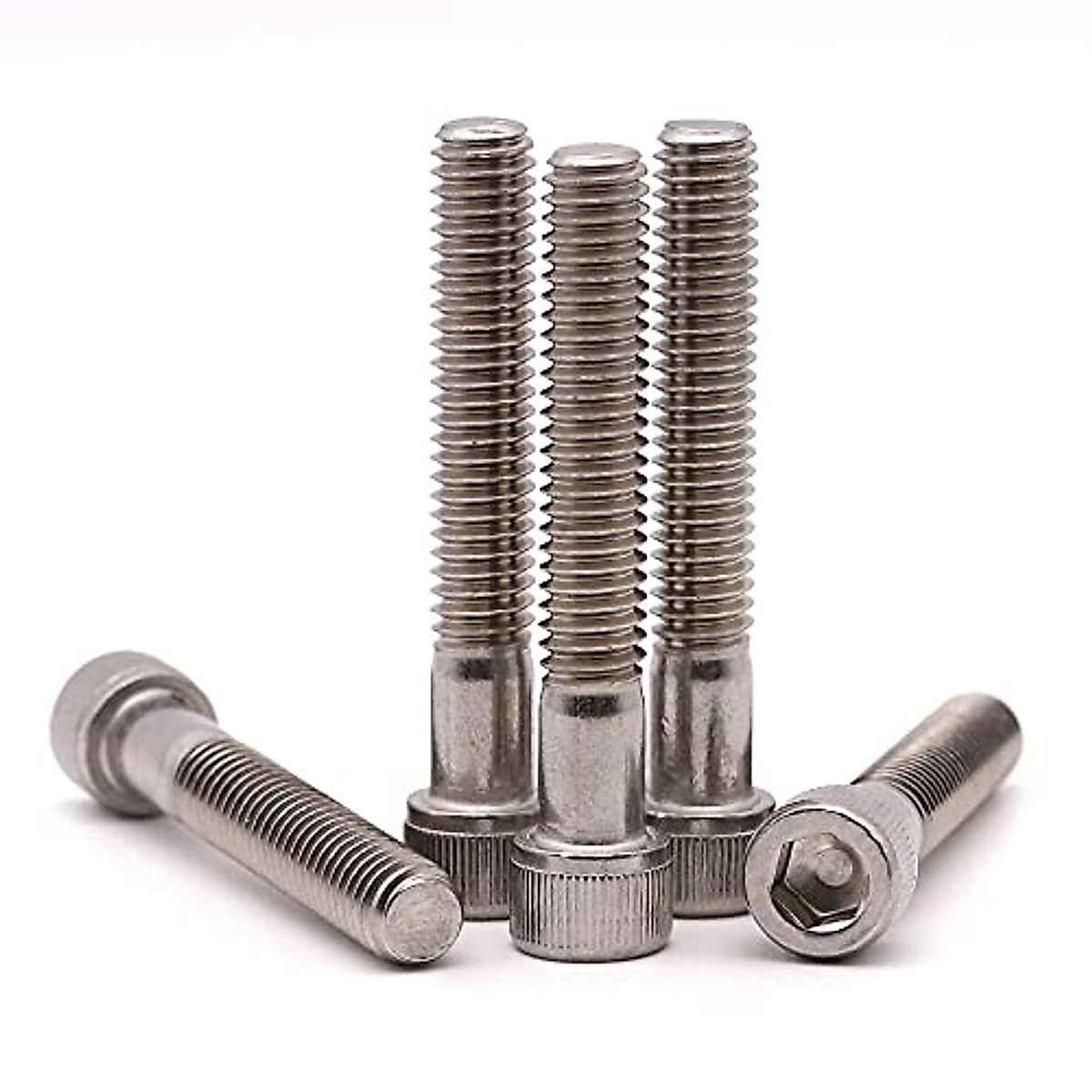 1/4"-20 x 3 inch Stainless Socket Head Cap Screws, 304 Stainless Steel 18-8, Allen Hex Drive, Full Thread Coverage, 20 Pack