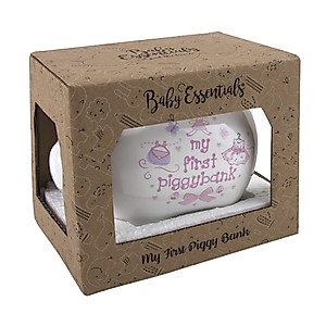 Baby Essentials My First Piggy Bank, Baby's First Piggy Banks for Boys and Girls (Pink)