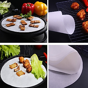 (Set of 100) Parchment Paper Baking Circles Paper,LQQDD 10 Inch Diameter Non-Stick Round Parchment Paper Sheets for Baking Cakes, Cooking, Dutch Oven, Air Fryer, Cheesecakes, Tortilla Press