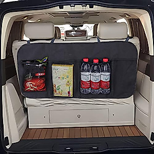 Caneem Trunk Hanging Storage,Super Capacity Backseat Hanging Organizer with 8 Large Storage Bag - Waterproof Trunk Storage Bag Very Good Car Accessories for Men &Women