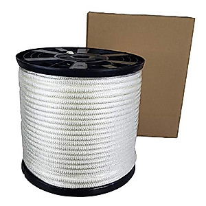 3/8 inch Knotrite Nylon Rope - 500 Foot Spool | 100% Nylon - Solid Braid - Dyeable - Industrial Grade - High UV and Abrasion Resistance