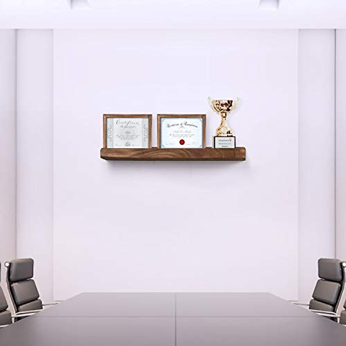 Emfogo Certificate Frames 8.5 x 11 Picture Frames Diploma Frame with Stand Rustic Wood Document Frame with High Definition Glass for Wall or Tabletop Display Set of 2 Carbonized Black