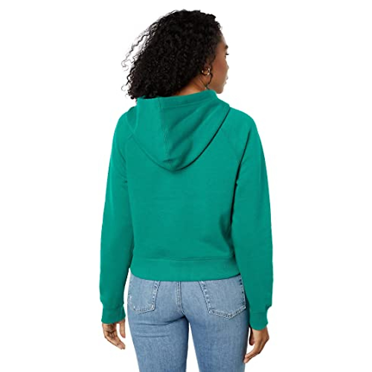 Tommy Hilfiger Women's Everyday Fleece Graphic Hoodie Sweatshirt, Kelly Green, Medium