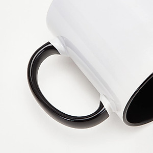 by Unbranded Cappuccino Cup Valentine's Day Red Lips Mon Amour Funny Cup for Men Women Him Her Coffee Mug Novelty Birthday Gift 11OZ