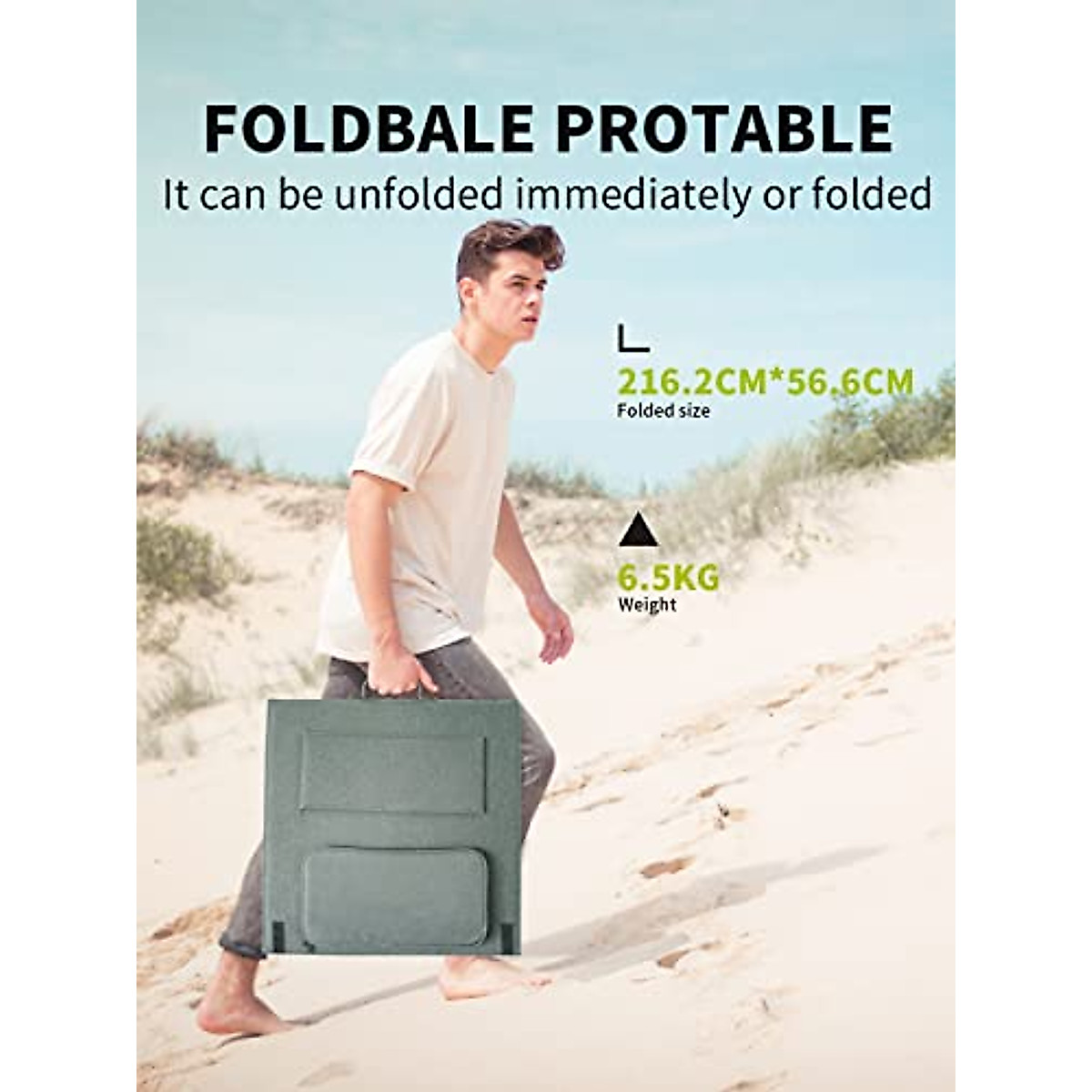 POWERWIN PWS220 220watt Foldable Solar Panel, Complete with Adjustable Kickstand, Waterproof Ip65 & Durable for Off The Grid Living