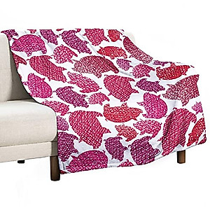 Pig Blanket Gifts - 50x60 Inches Cute Throw Blanket for Women & Girls - Pink Soft Fuzzy Plush Blankets for Bed, Couch, Sofa
