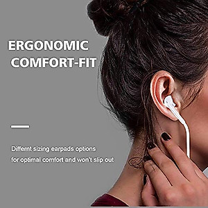 YHSRBD 2 Pack Wired Earbuds Headphones, 3.5mm Earphones with Microphone for iPhone Headphones, Noise Isolating Volume Control Stereo Bass, Compatible with iPhone iPad iPod MP3 Android for Computer