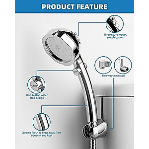 Sink Hose Dog Shower Sprayer Attachment, Female Aerator and Hand Spray Faucet Attachment with 90 Inch Shower Hose, Pet Bath Spray, Dog Shower, Hair Washing for Utility Room, Bathroom, Laundry Tub
