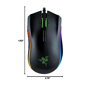 Razer Mamba Elite Wired Gaming Mouse: 16,000 DPI Optical Sensor - Chroma RGB Lighting - 9 Programmable Buttons - Mechanical Switches