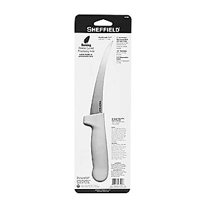 Sheffield 12780 6 Inch Boning Knife, Flexible Curved Blade Processing Knife, Prep Meat & Fish with Ease