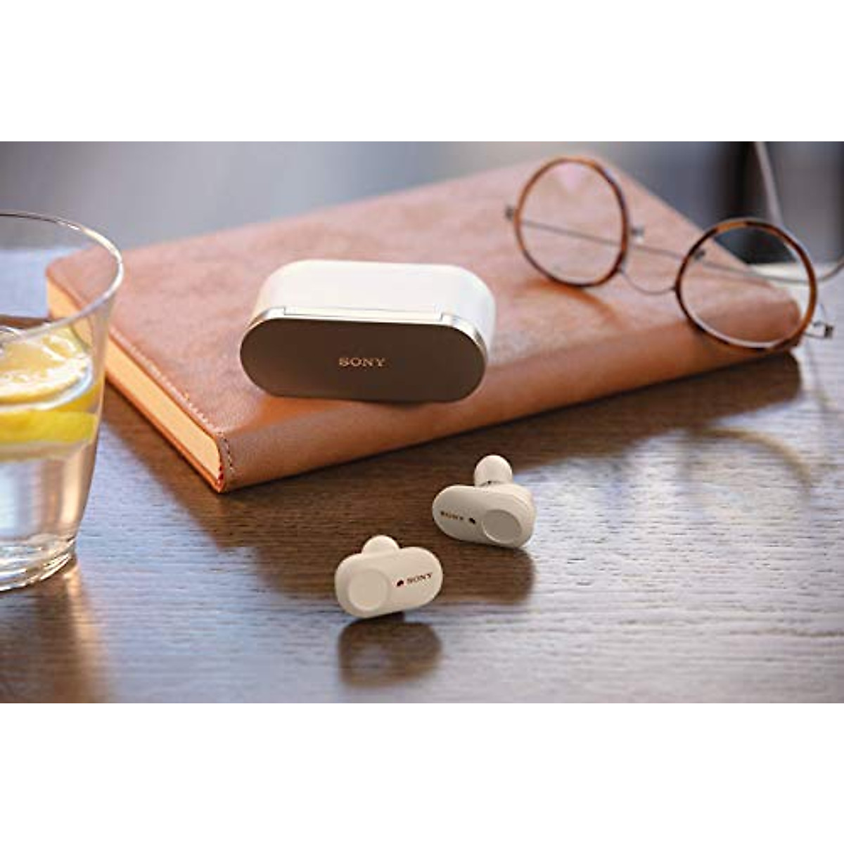 Sony Industry Leading Noise Canceling Truly Wireless Earbuds Compatible with Alexa Voice Control, Silver - Worldwide Version