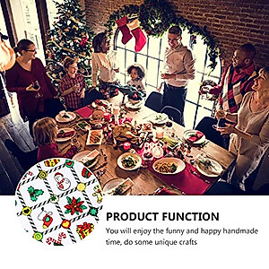 MILISTEN Japanese Fabric 6pcs Christmas Cotton Fabric Quilting Patchwork Bundles Fat Quarters Precut Scraps for Xmas Stocking Wreath Doll Dress Apron Pet Cloth DIY Sewing Craft 25X25CM Facemaks