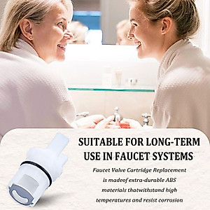 RP25513 Faucet Stem Assembly Parts Replacement Kit for Various Two Handle Faucet Repair Kit, Includes RP24096 Cartridge RP4993 Seat and Spring RP24097 Turn Stop1/4 (4pcs)