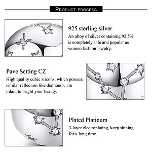 FOREVER QUEEN Pisces Zodiac Star Sign 925 Sterling Silver Bead Charm Fits Bracelets 12 Constellations Charm, Womens Jewellery Gift with Box