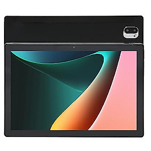 Haofy 2 in 1 Tablet, 10.1 Inch LCD Business Tablet 3 Card Slots Dual Camera for Family (US Plug)