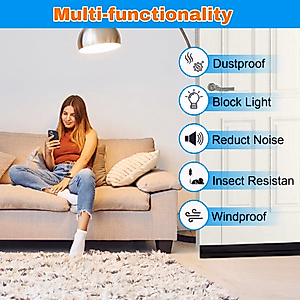 Eweniar Door Draft Stopper for Bottom of Door PVC Weather Stripping Keep Cold Air Out