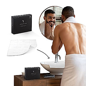 Beard Butler Disposable Beard Hair Catcher (18 Sheets) – Beard Bib - Beard Apron Alternative – Mens Beard Care – 100% Biodegradable Tissue – Buzz, Catch Toss