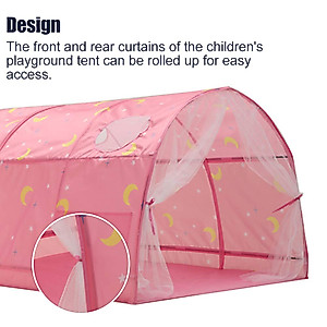 Kids Tent, Boys Girls Play Tents Bed Tents, Portable Baby Toddlers Sleeping Tent with Double Net Curtain for Bedroom Decor Indoor Games (Pink)