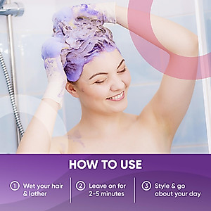 GBG Purple Shampoo for Blonde Hair - Hair Toner for Silver, Grey & Blonde, Instantly Conditions Brassy Hair - Celebrity Stylist Purple Toning Shampoo for Soft, Shiny & Silky Hair for Women & Men, 8 Oz