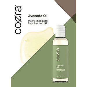 Horbäach Avocado Oil | 4 fl oz | Moisturizing Oil for Face, Hair, Skin and Nails | Free of Parabens, SLS, & Fragrances | Coera