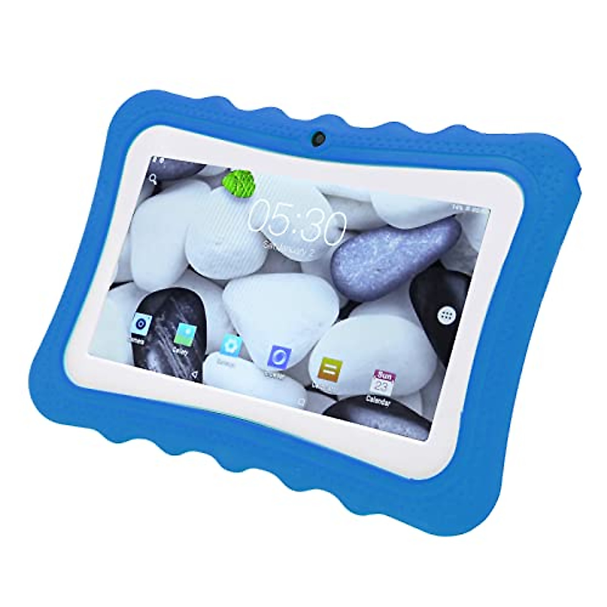 7 Inch Kids Tablet for Android 8.0, 5G WiFi and 5.0 BT, 1960 x 1080 IPS HD Tablet with Case and Stand for Kids, Quad Core CPU, 4GB 32GB, 2MP + 5MP, Education, Entertainment (Blue)