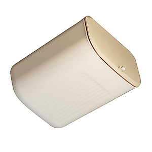 EXCBIOZ Hanging Trash Can,Wall Mounted Trash Bin Cabinet Door Hanging Trash Can No Drilling Required Suitable for Kitchen and Bathroom, White