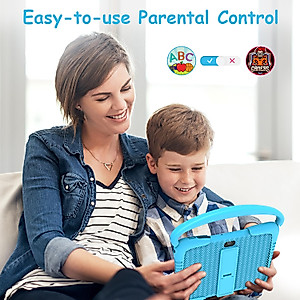 Kids Tablet, Tablet for Kids, 7 Inch Screen, 2+32GB Android 11 Learning Tablet, Parental Control, Kids Content Pre-Installed, with Bluetooth WiFi, YouTube Netflix Hulu, Kid-Proof Case (Rose Pink)